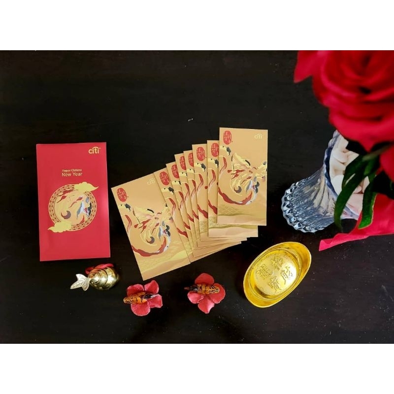 2024 Citibank Ang Pow Red Packets Dragon Year Ang Pao Envelope | Shopee ...