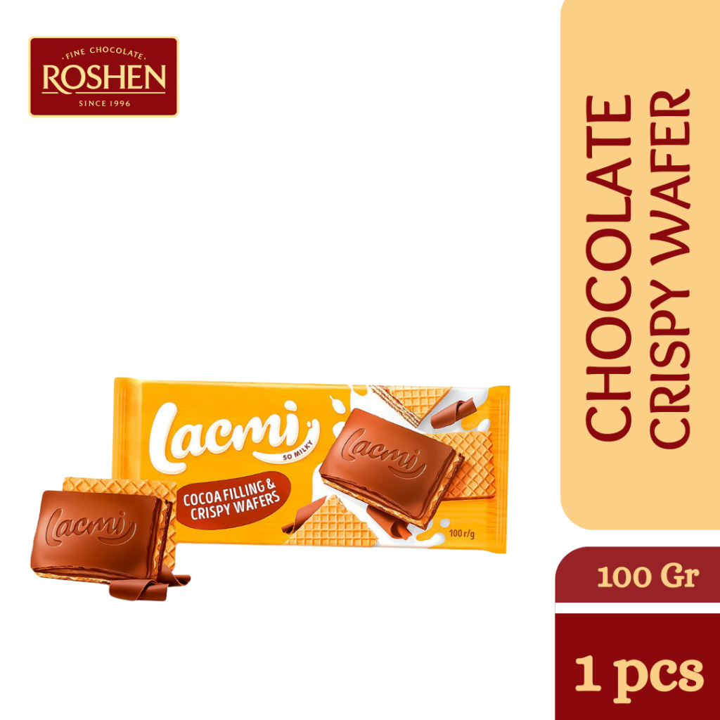 Roshen Lacmi Wafers Chocolate (90g) | Shopee Malaysia