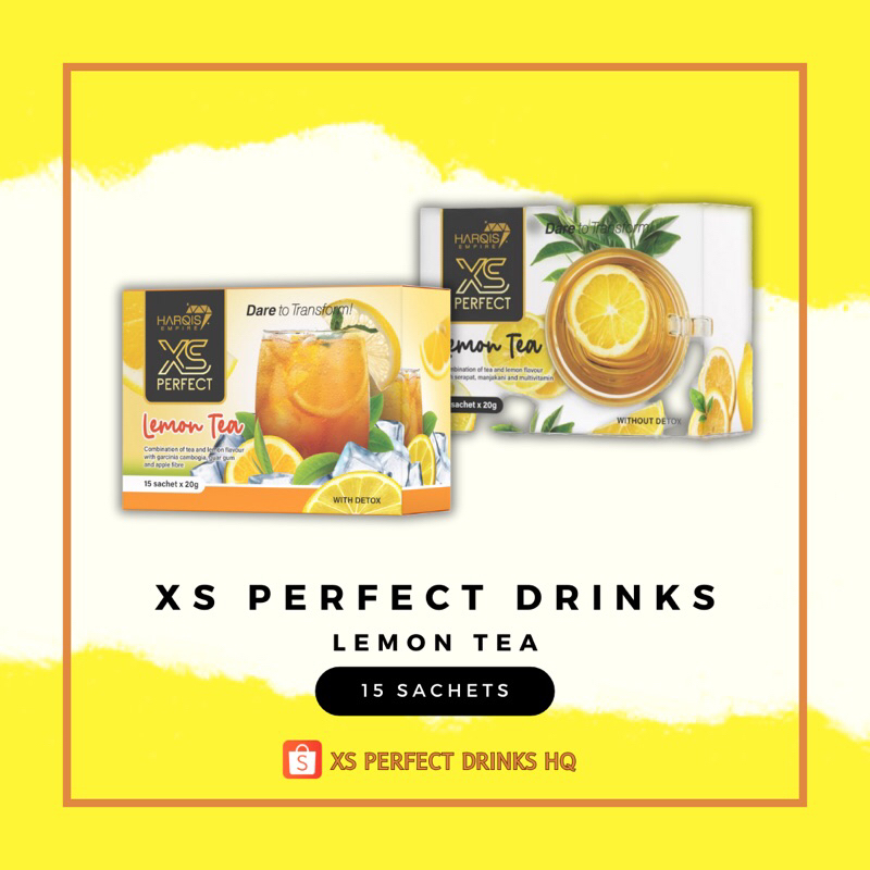 ORIGINAL 💛 XS PERFECT DRINKS LEMON TEA | Shopee Malaysia
