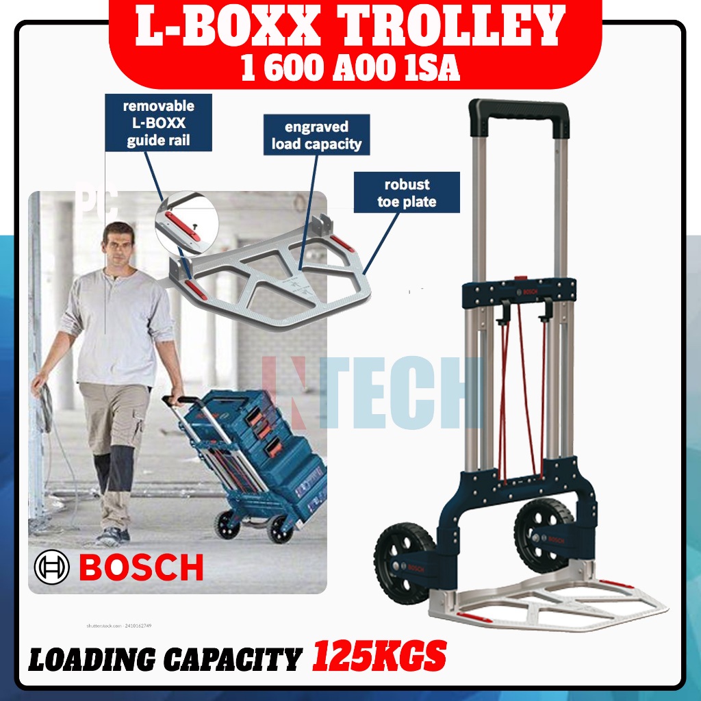 BOSCH L-BOXX LBOXX TROLLEY COLLAPSIBLE HAND TRUCK 1 600 A00 1SA ...