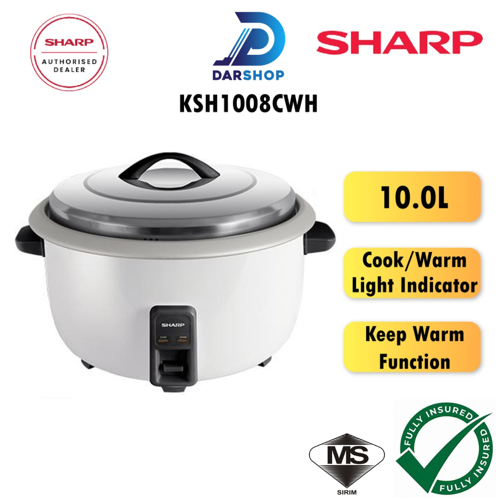 Sharp Commercial Electric Rice Cooker 10 Liter Periuk Nasi Elektrik ...