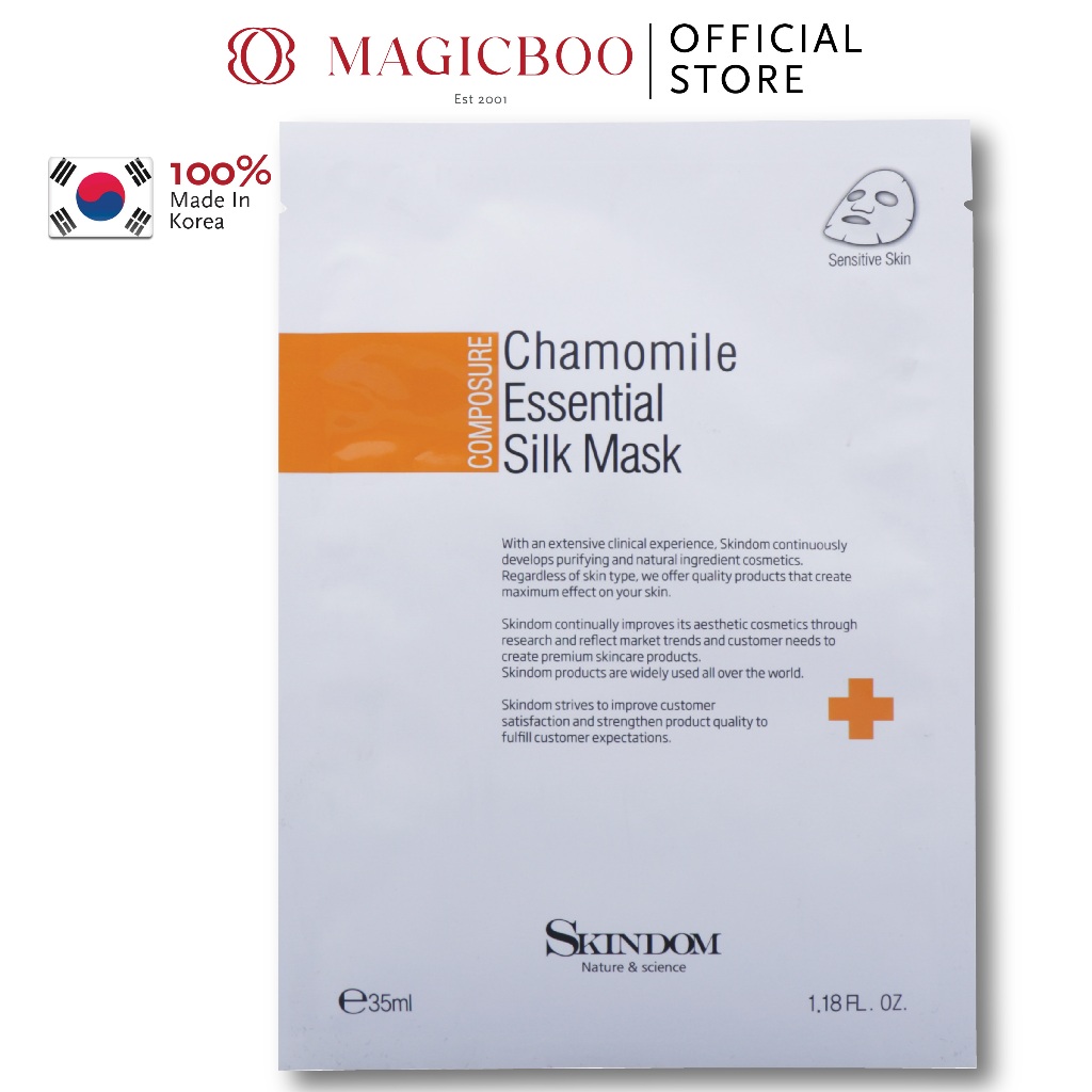 Magicboo Skindom Chamomile Essential Silk Mask (35ml) | Shopee Malaysia