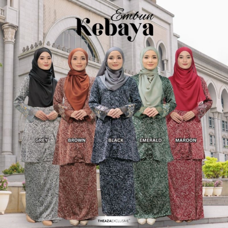 THEAZA Kebaya Embun Ironless | Shopee Malaysia