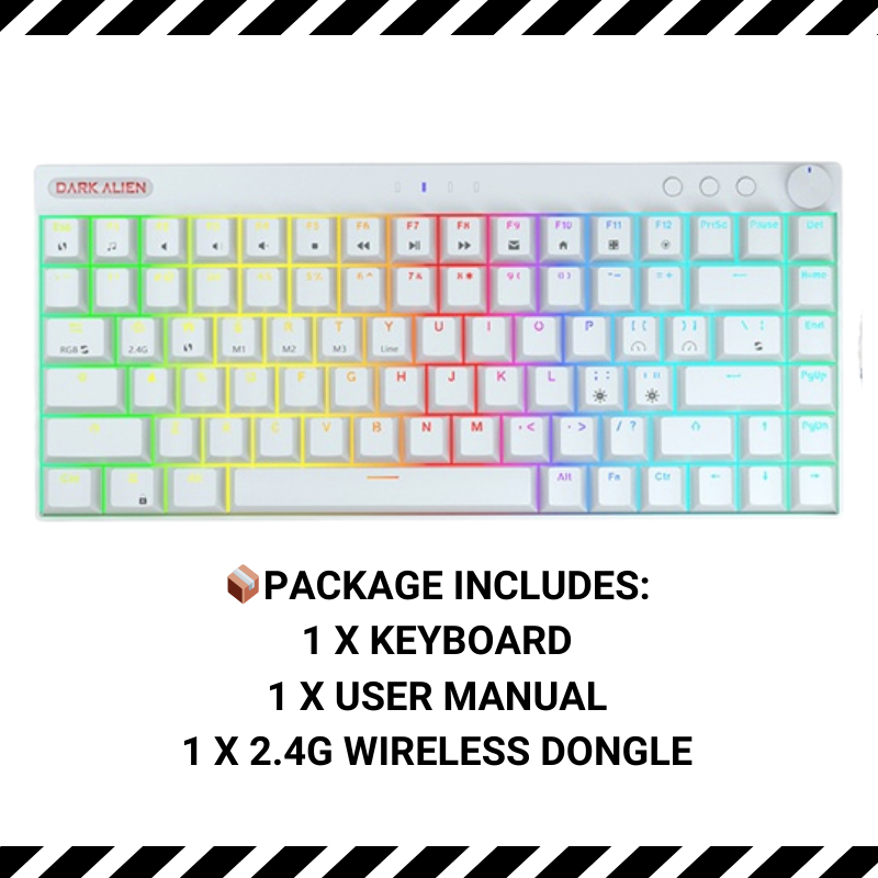 LEAVEN K84 Bluetooth Wireless RGB 60% Mechanical keyboard Gaming ...