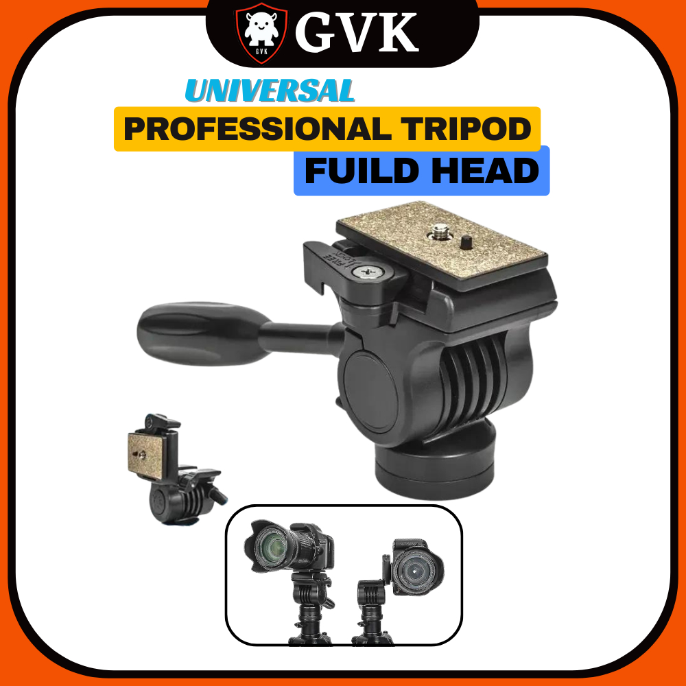 🔥READY STOCK🔥 YUNTENG Tripod Video Fluid Head Camera Vertical Damping ...