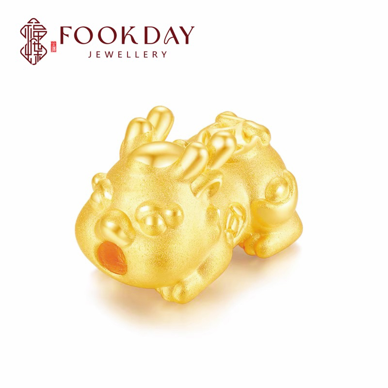 FOOKDAY 999 (24K) Gold Baby Pixiu Ring (±0.25g) 999 足金貔貅宝宝吞金兽戒指 999 ...
