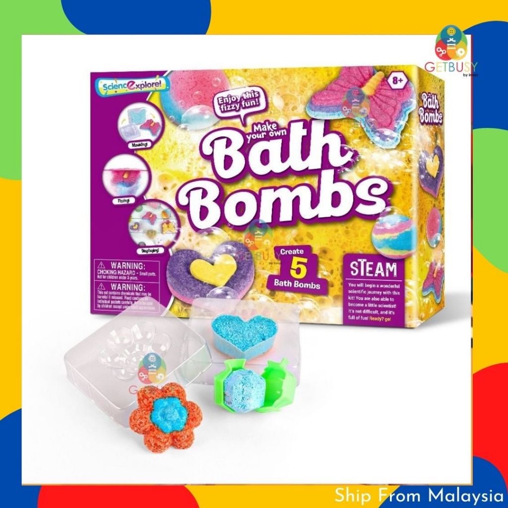 GETBUSYBYIMAN DIY Junior Bath Bomb Lab | Shopee Malaysia