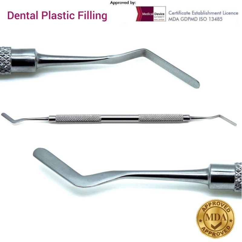 3 PCS Anterior Dental Flat Plastic Filling Instruments Composite ...