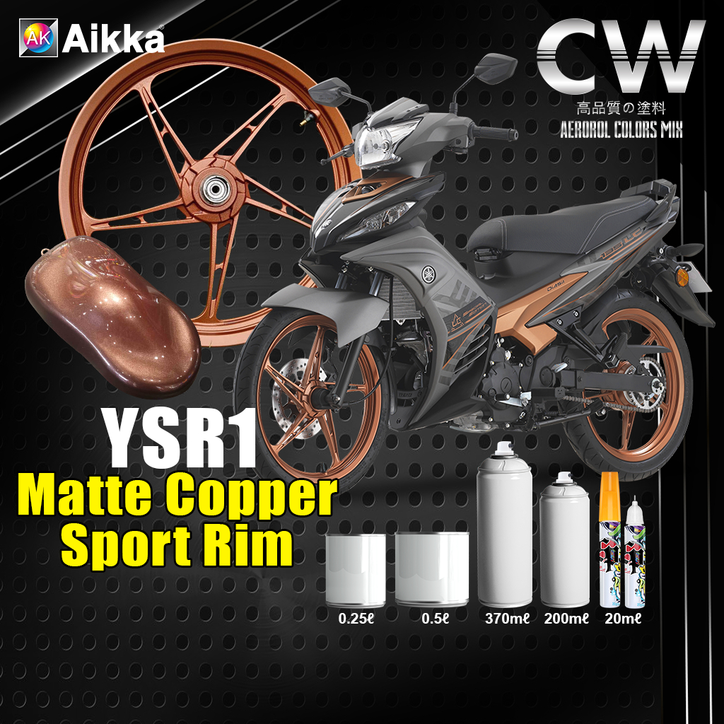 [ LC135 Matte Cooper Sport Rim ] YSR1 Yamaha LC135 V7 Aikka CW Aerosol ...