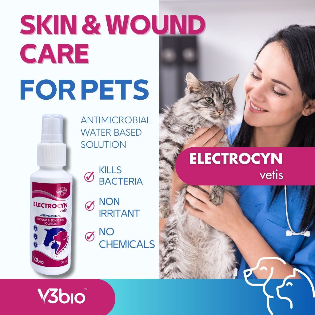 ELECTROCYN Vetis Antimicrobial Pet Wound And Skin Spray 100-500 ml Luka ...