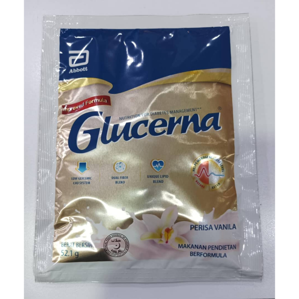 GLUCERNA VANILLA SACHET 52.1G (EXP: 07/2026) | Shopee Malaysia
