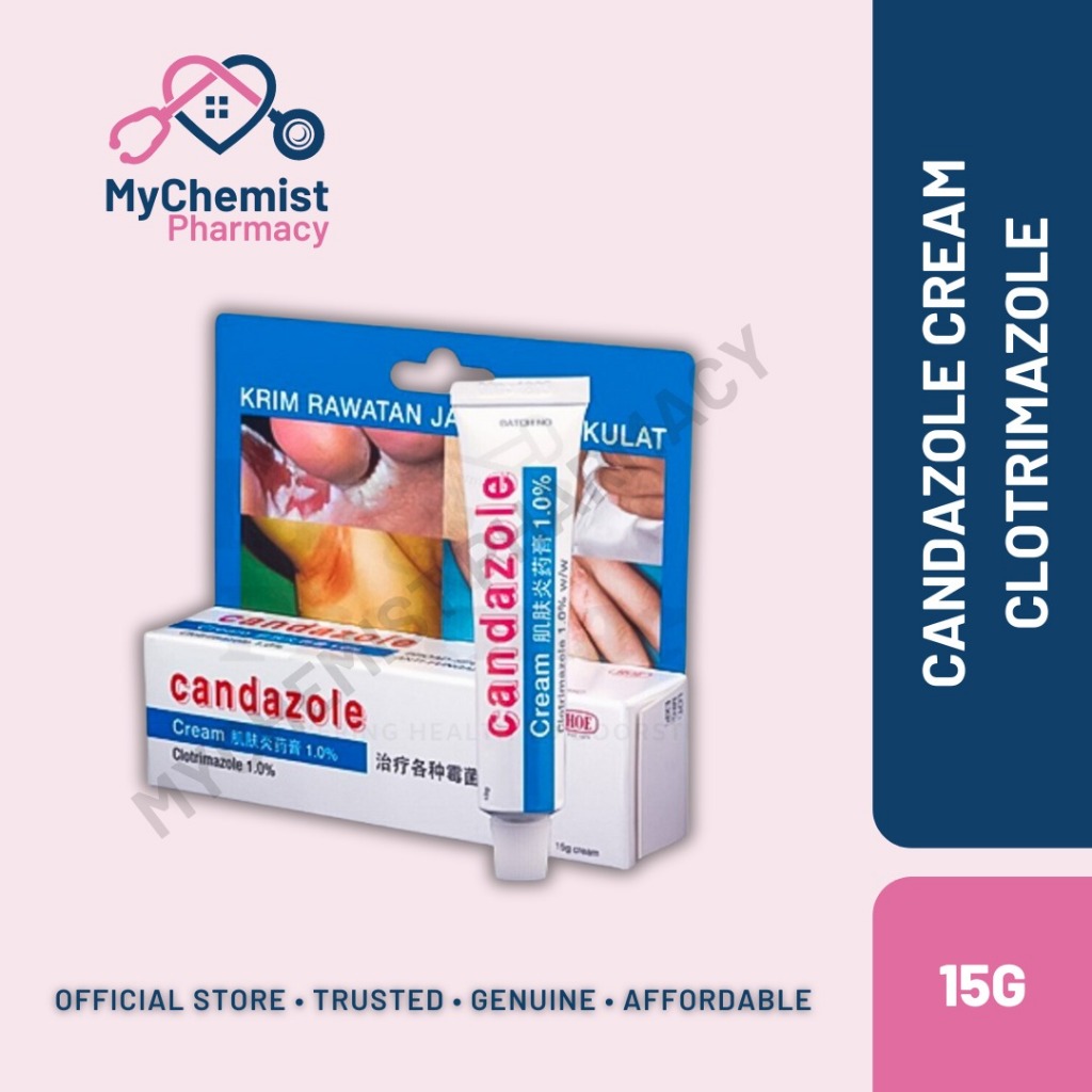 Candazole Anti-fungal Cream Clotrimazole 15g | Shopee Malaysia