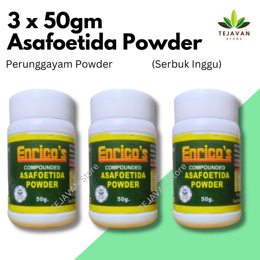 ASAFOETIDA Powder, Serbuk Inggu, Perunggayam Powder, 3x50gm by ENRICOs ...