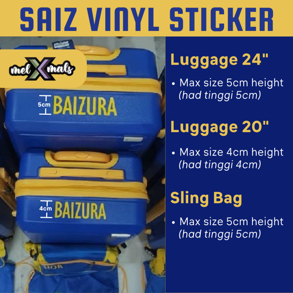 Vinyl Sticker Nama - UMRAH/ HAJI EDITION (SILA BACA DESCRIPTION ...
