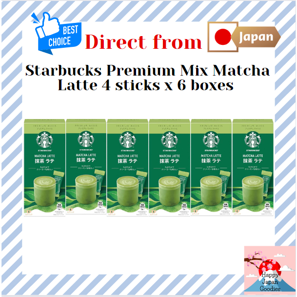 Starbucks Premium Mix Matcha Latte 4 sticks x 6 boxes [Direct from ...