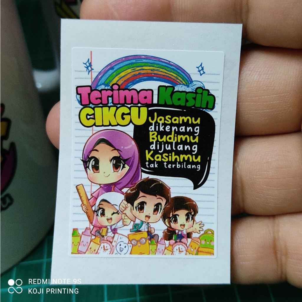 STICKER UCAPAN UNTUK GURU / THANK YOU TEACHER/TERIMA KASIH CIKGU/TERIMA ...
