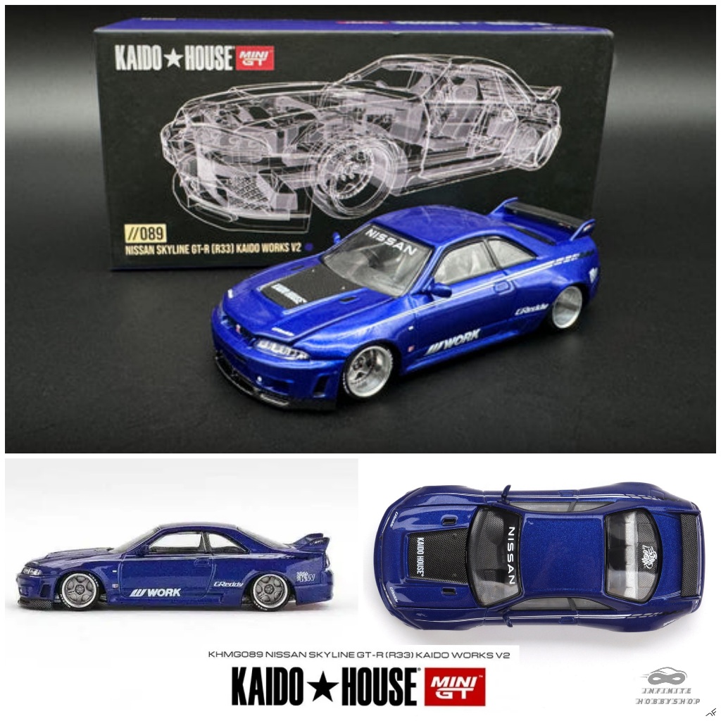 KAIDOHOUSE x MINI GT Nissan Skyline GT-R R33 ⚠️🆕⚠️ KHMG #089 Kaido ...