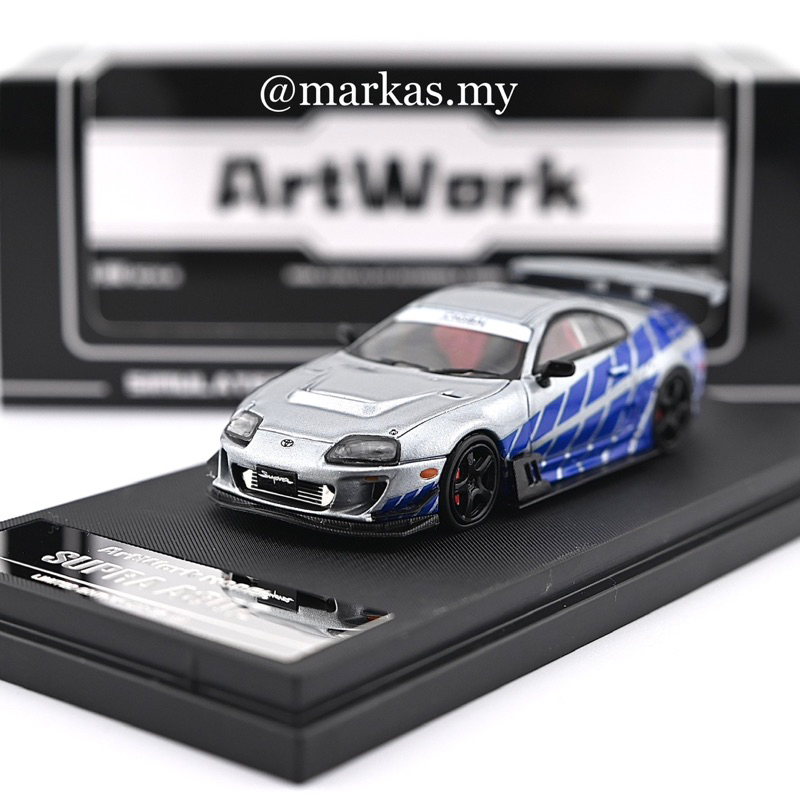 TIME MICRO X ARTWORK MODEL 1/64 TOYOTA SUPRA A80 WIDEBODY FAST ...