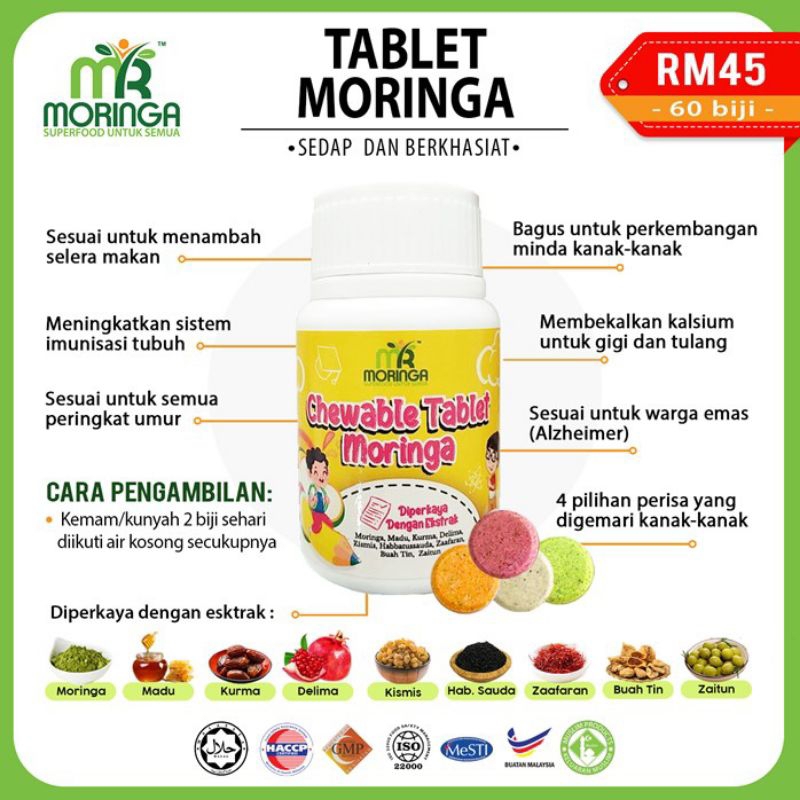 MR MORINGA Daun Kelor 100% Organik Lengkap KKM | HALAL | Shopee Malaysia