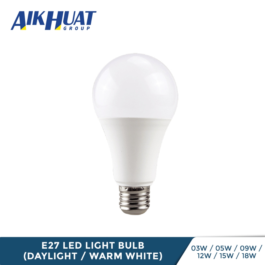 E27 LED Light Bulb ( 3W 5W 9W 12W 15W 18W ) Mentol Lampu Energy Saving Lamp Lighting | Shopee ...