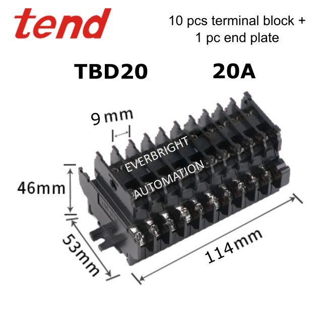 Tend TBR-10 TBR-20 Single Layer TBD-10 TBD-20 Double Layer 10A 20A ...