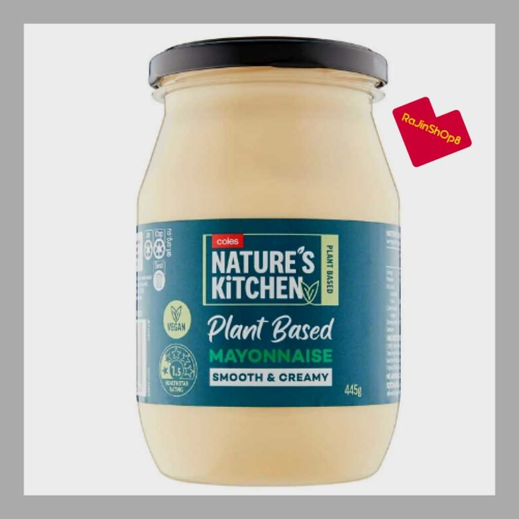 Coles Nature's Kitchen Plant Based Vegan Smooth & Creamy Mayonnaise ...