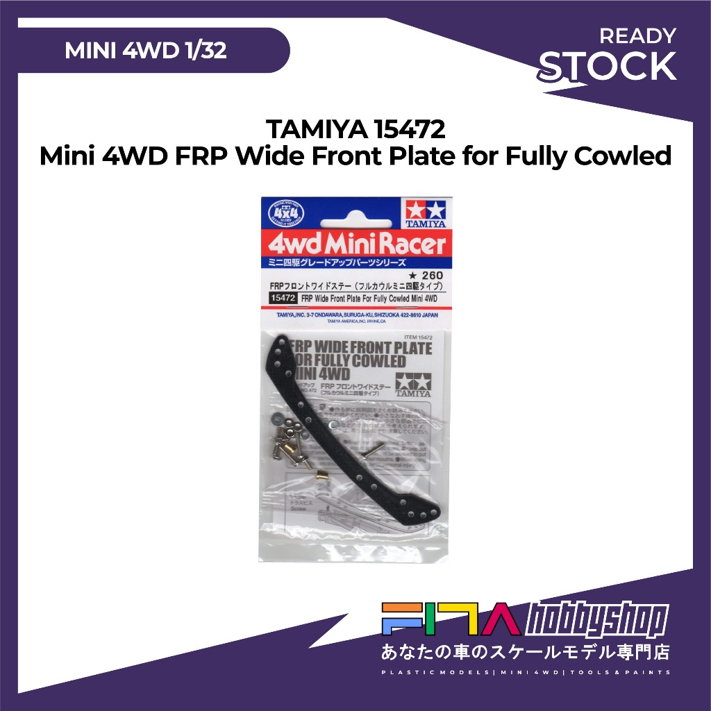 TAMIYA 15472 Mini 4wd FRP Wide Front Plate for Fully Cowled Mini 4WD ...