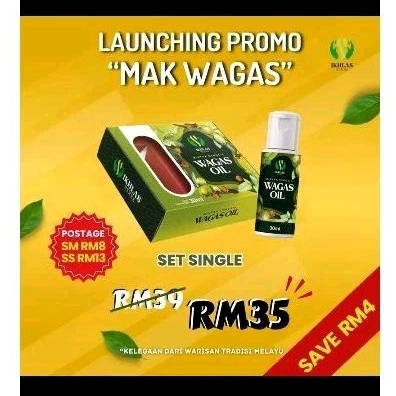 WAGAS OIL 30ml (Aromaterapi Bunga Cengkih) | Shopee Malaysia