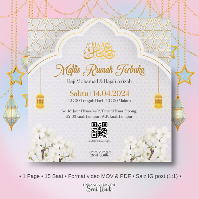 Undangan Digital | Digital invitation [Rumah Terbuka, Buka Puasa, Open ...