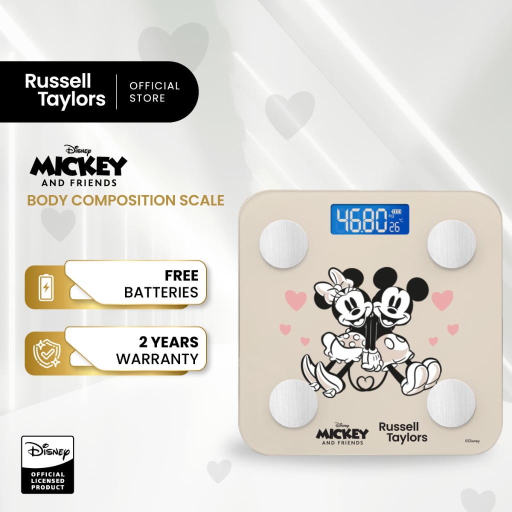Russell Taylors x Disney Mickey And Friends Retro Bluetooth Body Fat ...