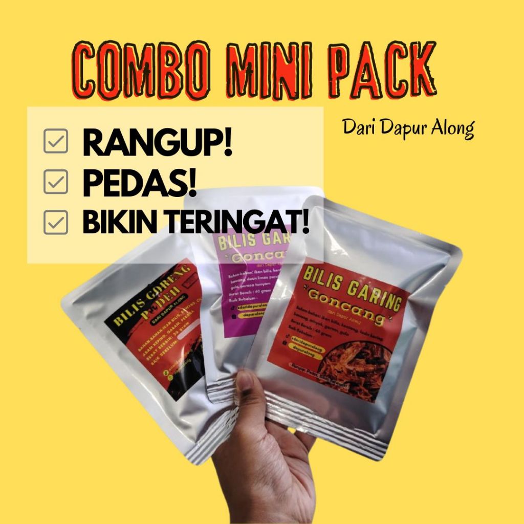 Sambal Mini Pack | Bilis Garing | Bilis Podeh | Bilis Tomyam | travel ...