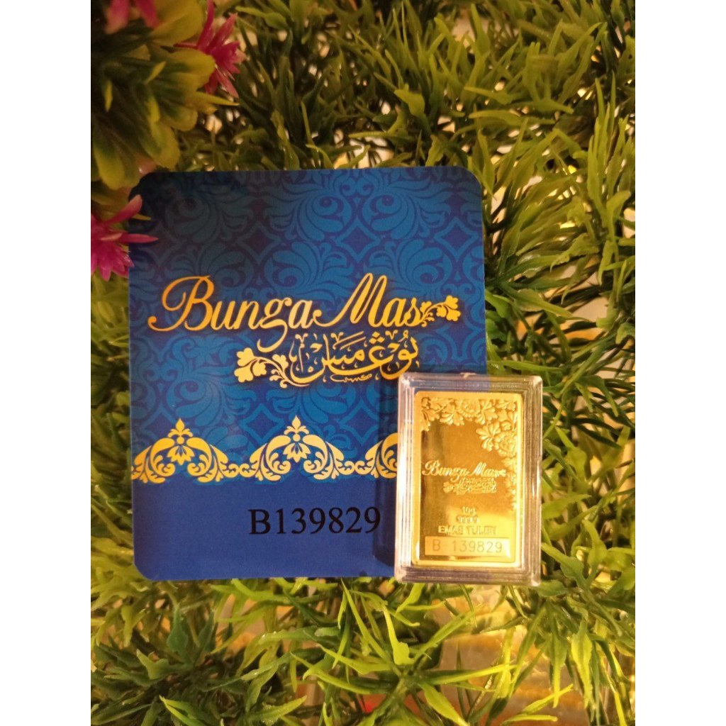 Public Gold Bunga Mas Series 999.9 Gold Bar 10g | Shopee Malaysia