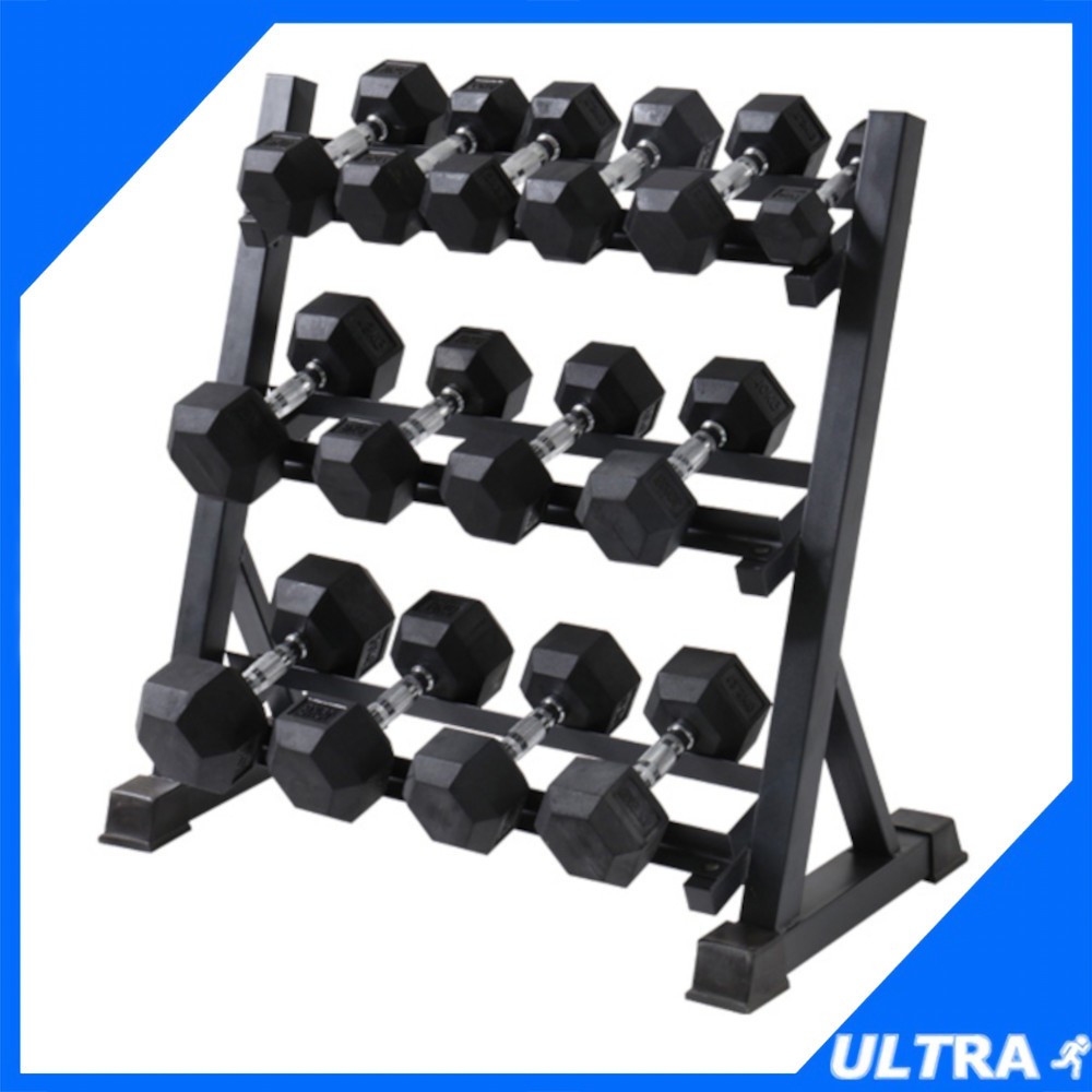 Dumbbell Rack 3 Layer Tier Mini Multilevel Weight Storage Stand ...