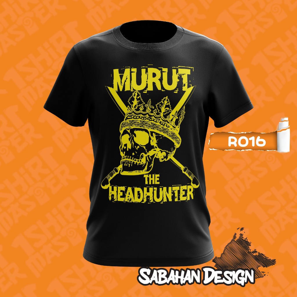 MURUT THE HEADHUNTER SABAHAN (R016)T-SHIRT JERSY + FREE GIFT l Tshirt ...