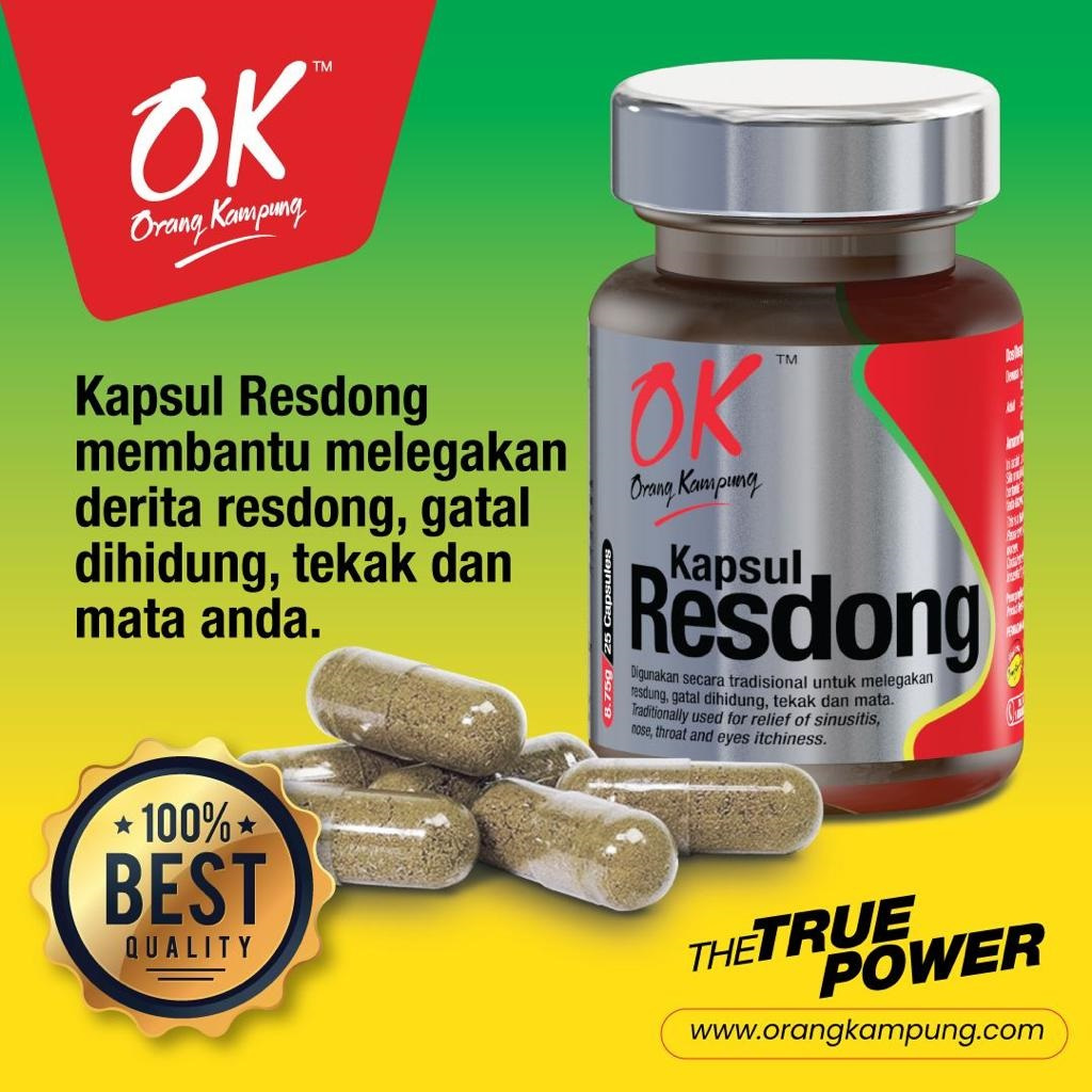 Orang Kampung Kapsul Resdong (Resdung) x 25's | Shopee Malaysia