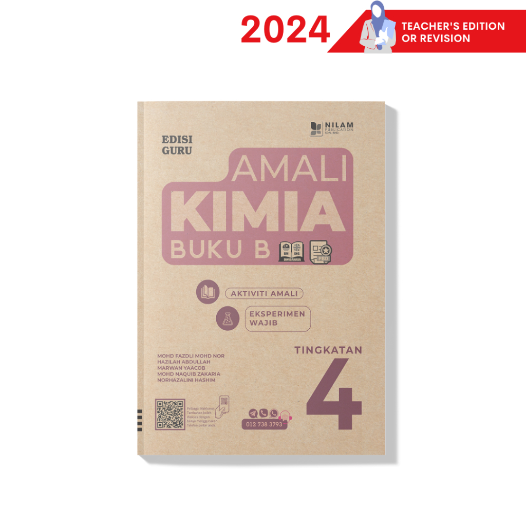 NILAM *EDISI GURU* Kimia Chemistry Tingkatan 4 (2024) Buku A B Modul Amali | Shopee Malaysia