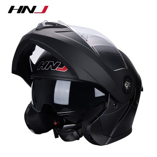 HNJ Flip Up Helmet Original 100% Motor Full Face Double Visor ...