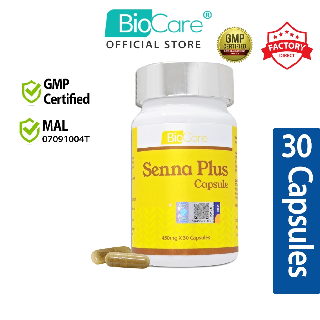BioCare Senna plus Capsule 450mg (30's) | Shopee Malaysia