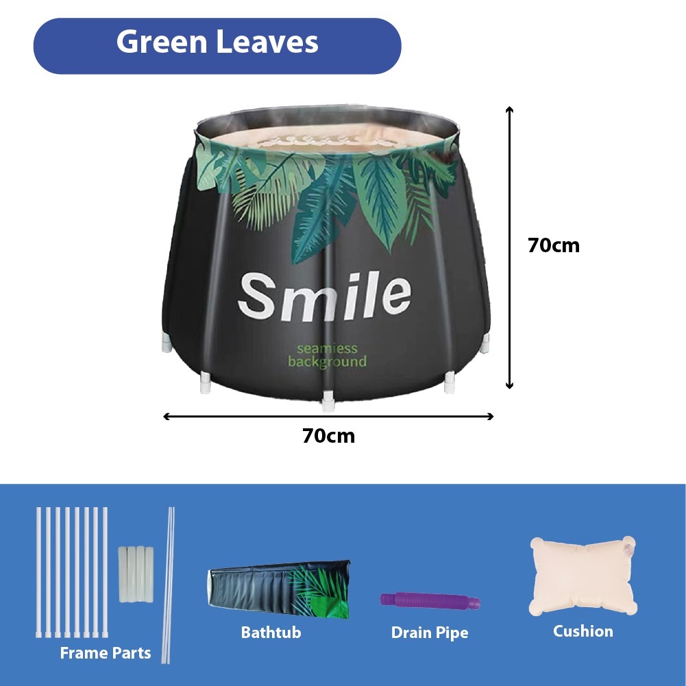 Foldable Bath tub Tab mandi lipat dewasa mudah alih Folding adult kids ...