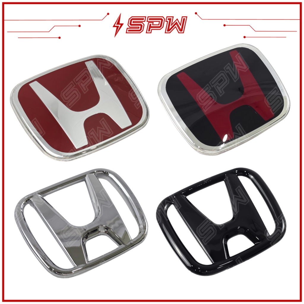 HONDA LOGO EMBLEM (JDM Red / Red Black / Original Chrome / Black) City ...