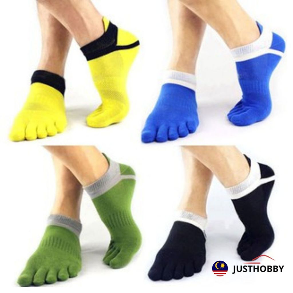[🇲🇾 DISKAUN NEW ITEM] Outdoor Breathable Cotton Toe Socks Pure Sports ...