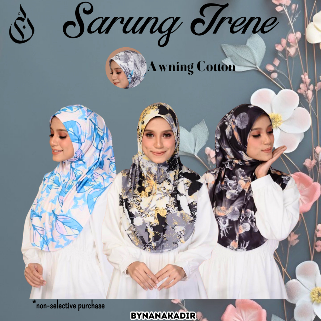 TUDUNG IRENE SARUNG CORAK PREMIUM (RANDOM DESIGN) | Shopee Malaysia