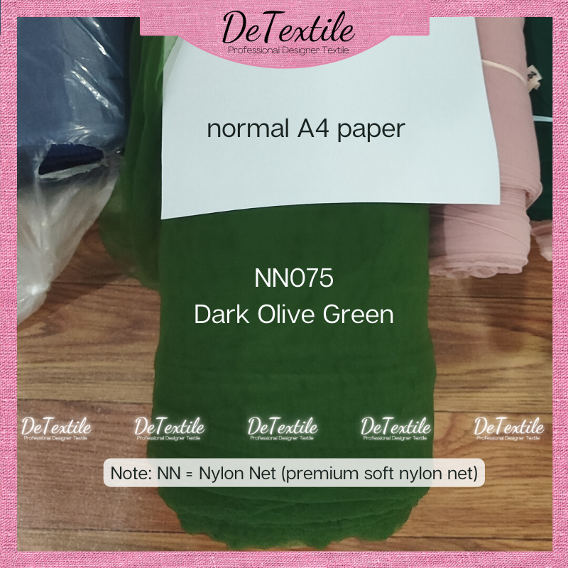 DeTextile Premium Tulle Bridal Soft Net Kain Net Lembut Murah Bidang ...