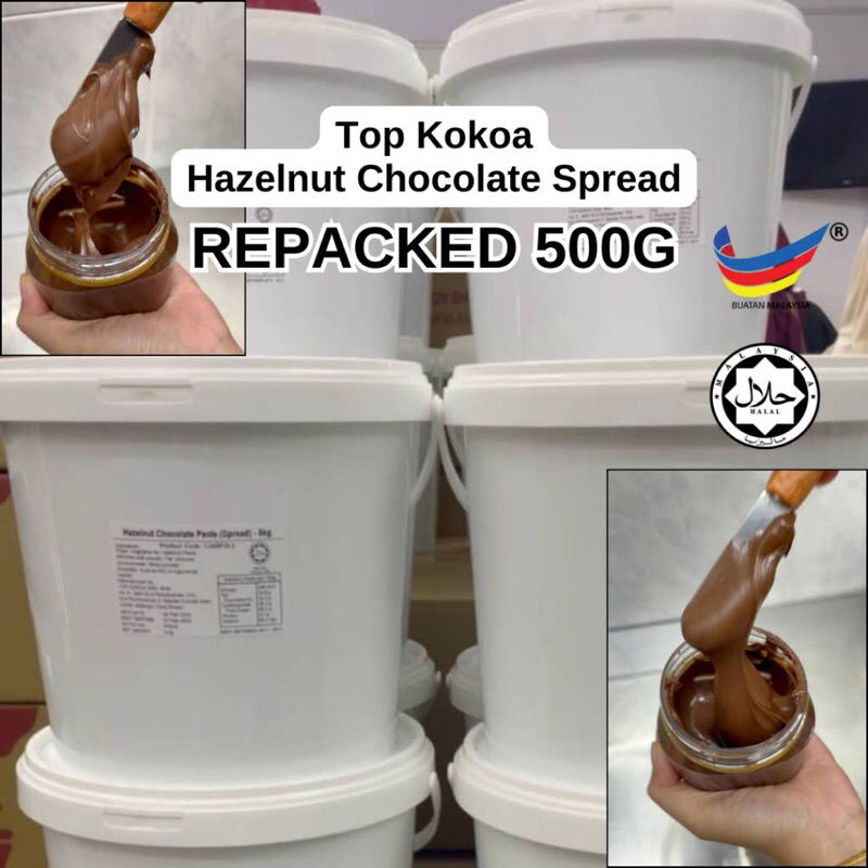 REPACK‼️TK Hazelnut Chocolate Spread 250G/500G | Shopee Malaysia