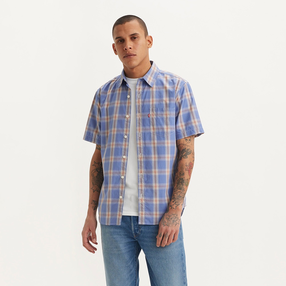 Levi's® Men's Short-Sleeve Classic Standard Fit Shirt 86627-0203 ...
