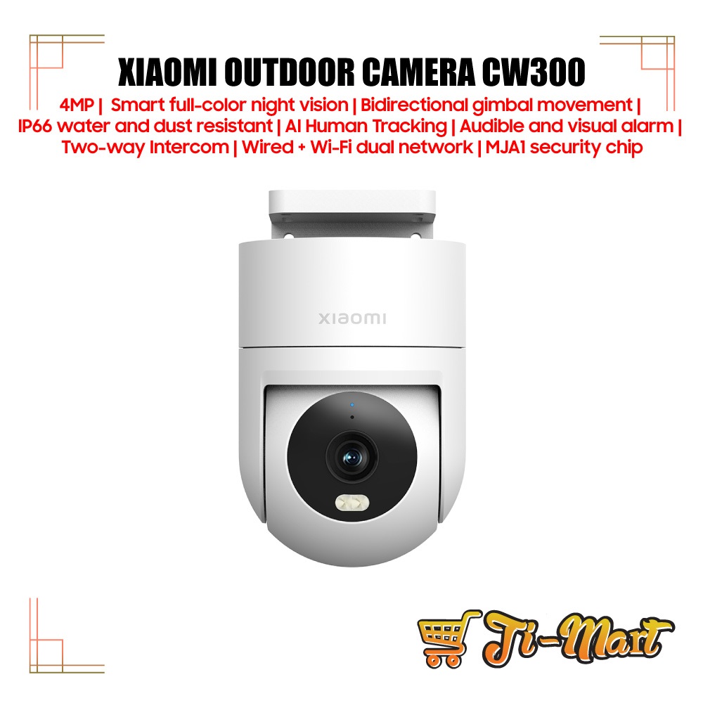 Xiaomi Outdoor Camera CW300 [4MP | Smart Full Color Night Vision | IP66 ...