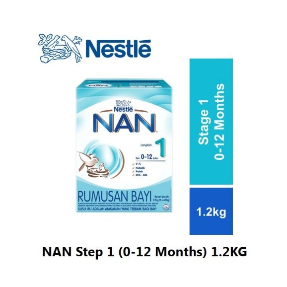 Nestle Nan Step 1(0-12Months) 1.2kg(Exp Date:07/2025) | Shopee Malaysia