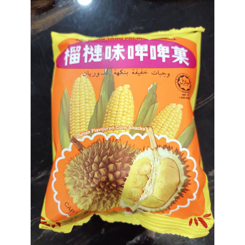(Childhood Snack) POPCORN DURIAN FLAVOURED CORN SNACK/TOKI TOMATO SNACK ...
