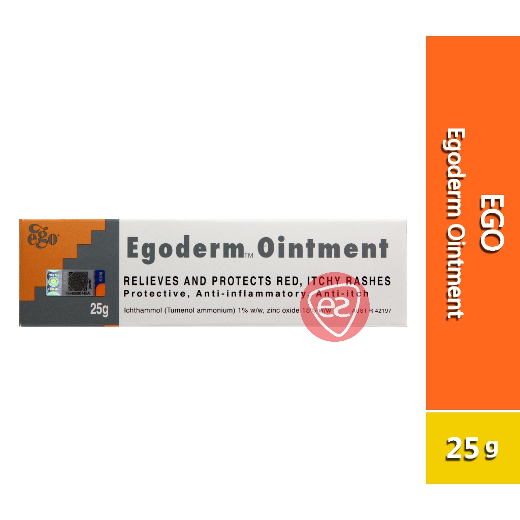 Egoderm Ointment 25g (Relieves & Protects Red, Itchy Rashes) | Shopee ...