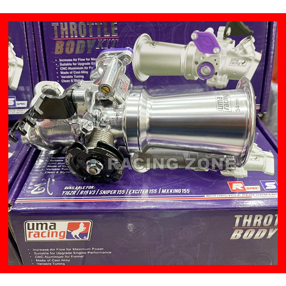 UMA RACING Y16 R15 V3 32MM 34MM THROTTLE BODY KIT SET 100% ORIGINAL ...
